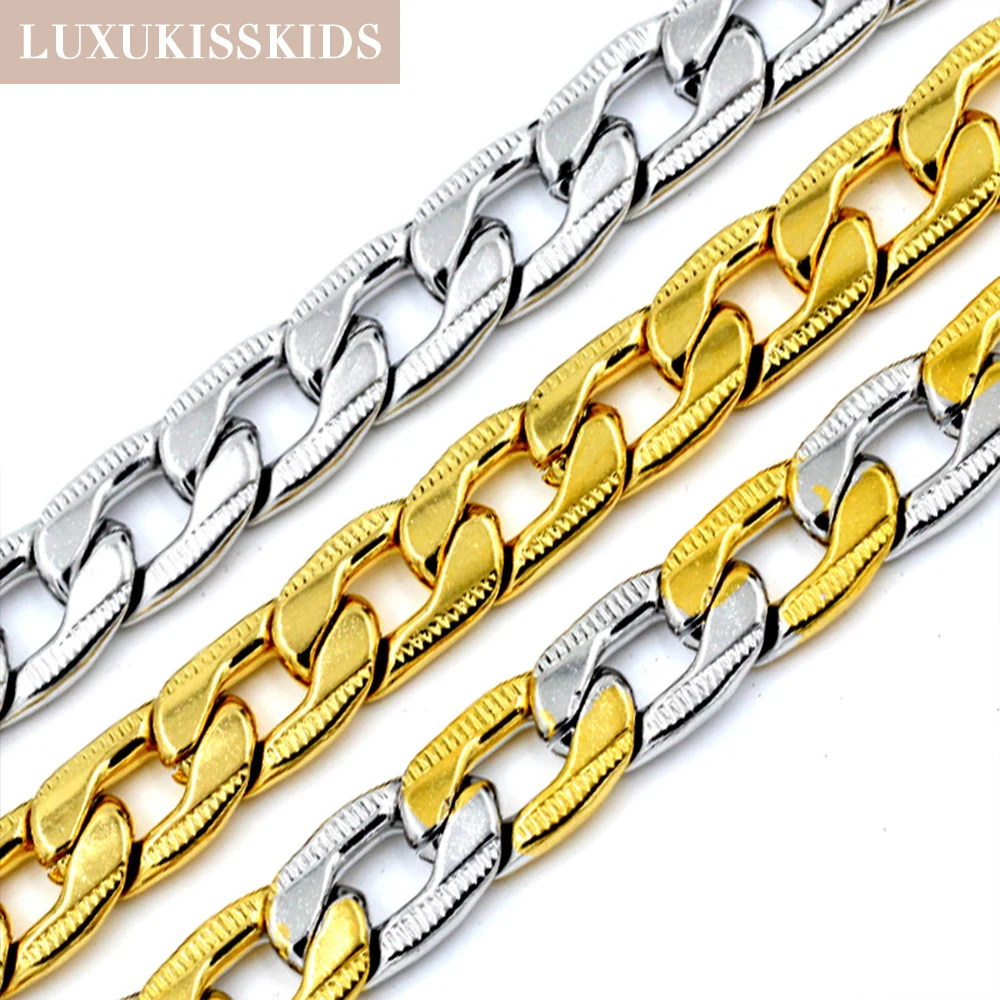 LUXUKISSKIDS-Punk-Gold-Plated-Men-s-Thick-Chains-Cuban-Link-Chain ...