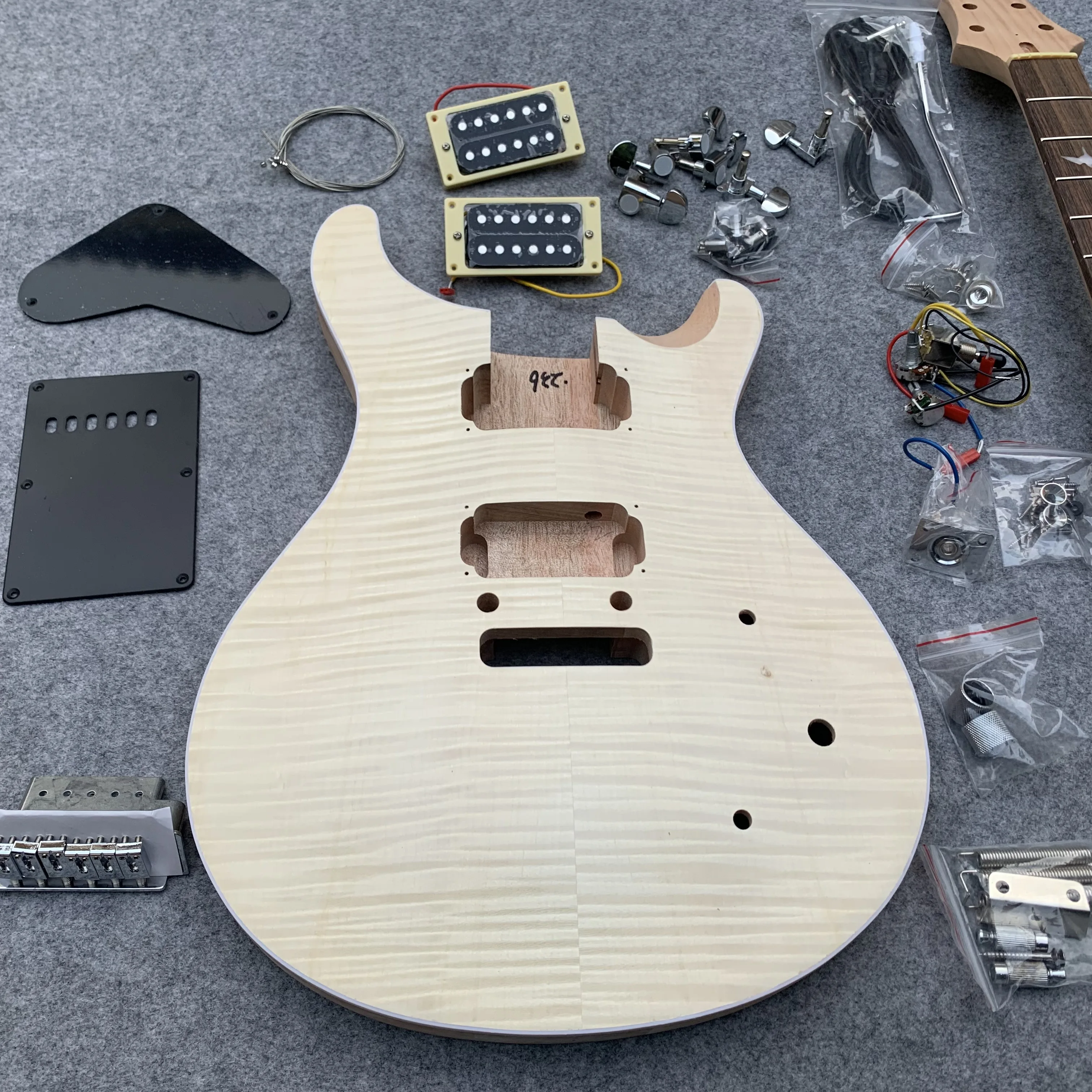 DIY Unfinished Electric Guitar Kits Prs Guitar Body And Neck Only No ...