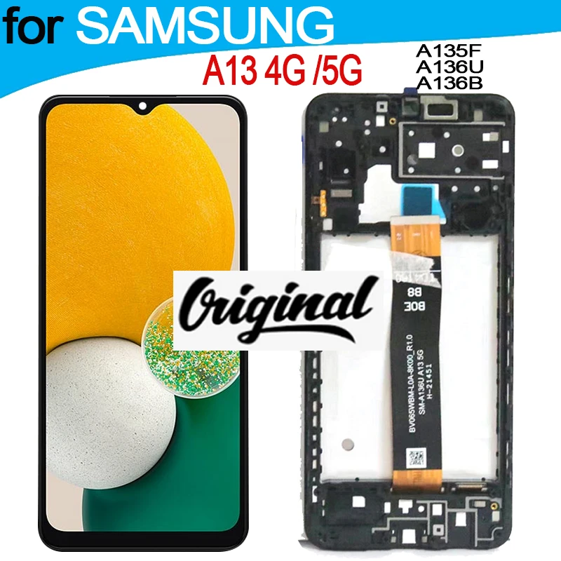 For Samsung Galaxy A13 4g Lcd A135 A135f Lcd Display Touch Screen ...