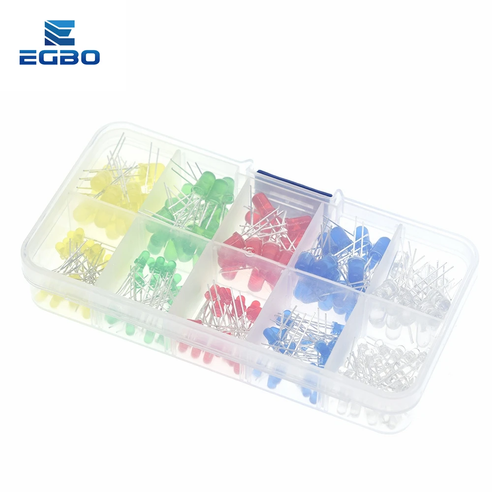 200PC-Lot-3MM-5MM-Led-Kit-With-Box-Mixed-Color-Red-Green-Yellow-Blue ...