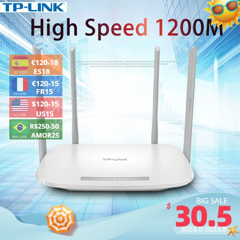Tp-link Dual Band 2.4g&5g Gigabit Wireless Router High Speed Wifi ...