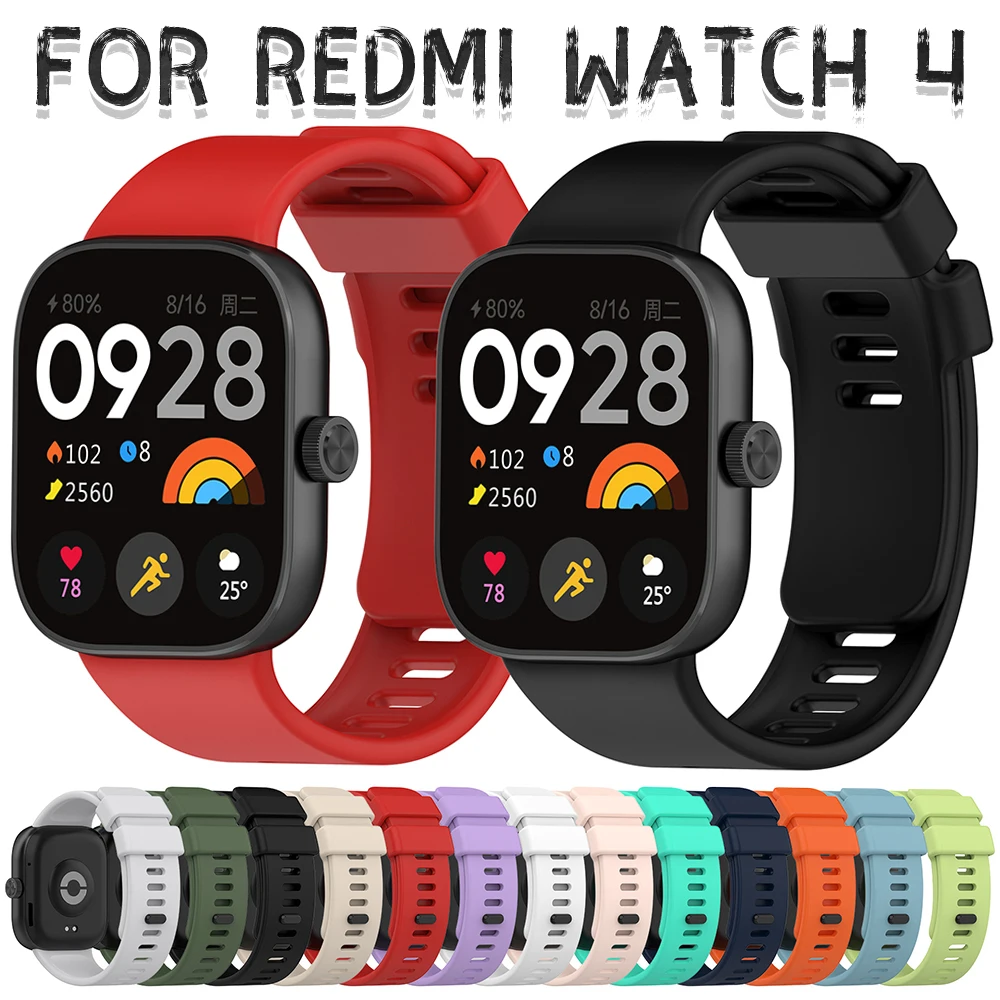 Silicone-Band-for-Redmi-Watch-4-Accessories-Replacement-Smart-Watch ...