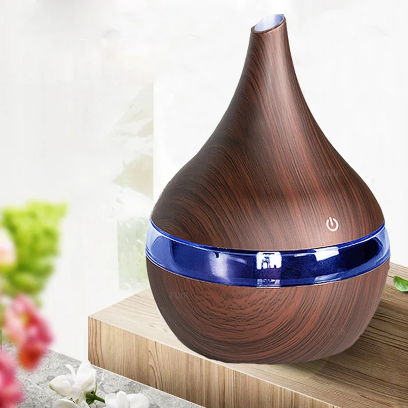 300ml-Electric-Aroma-Air-Diffuser-USB-Wood-Ultrasonic-Air-Humidifier-Essential-Oil-Aromatherapy ...