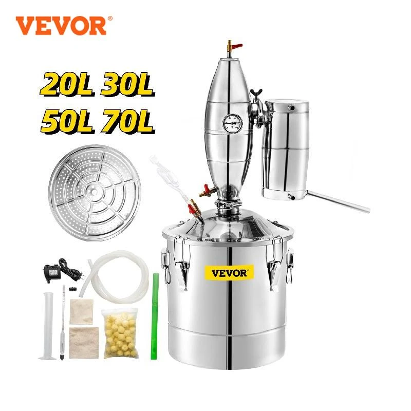 Vevor 20 30 50 70l Automatic Alcohol Distiller Machine Diy Moonshine ...