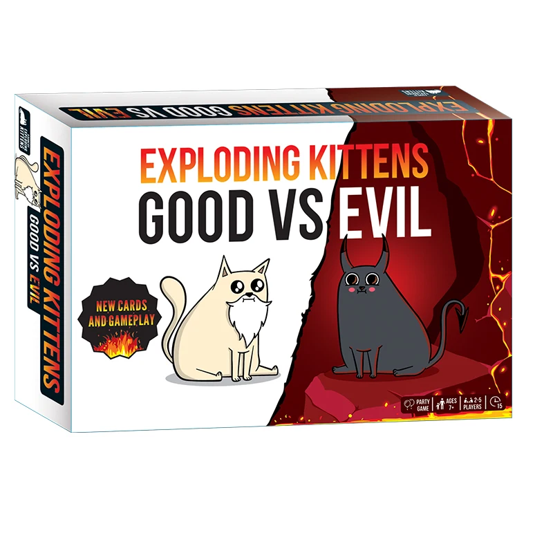 Juego de cartas Explode Kittens Edición original NSFW Fiesta Streaking Kittens Expansión ...