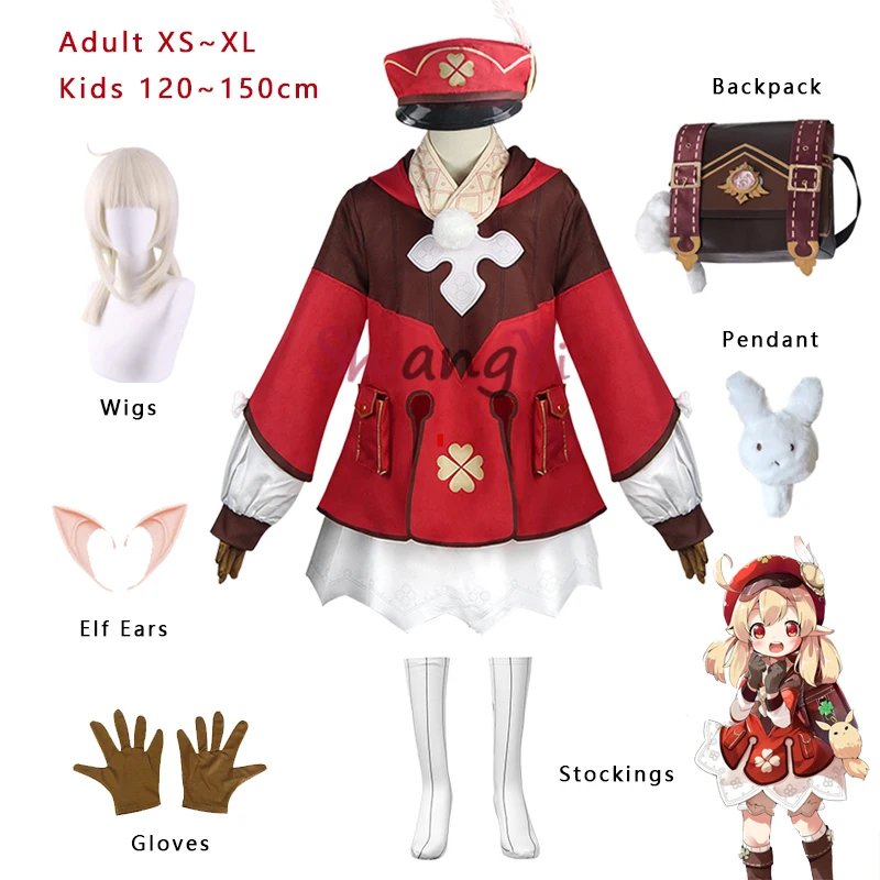 Game-Genshin-Impact-Cosplay-Klee-Cosplay-Costume-Full-Set-With-Hat-Cute ...