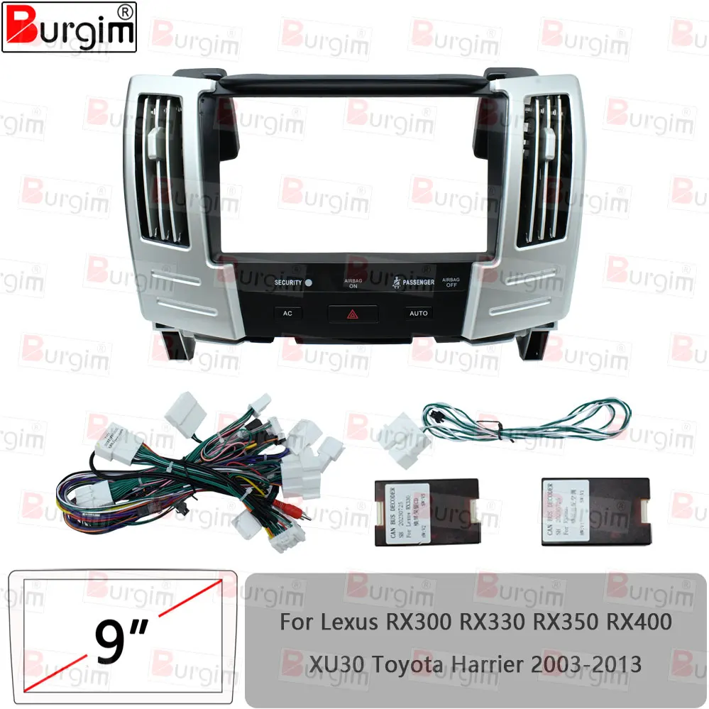Car-Radio-Frame-For-Lexus-RX300-RX330-RX350-RX400-XU30-Toyota-Harrier-9 ...