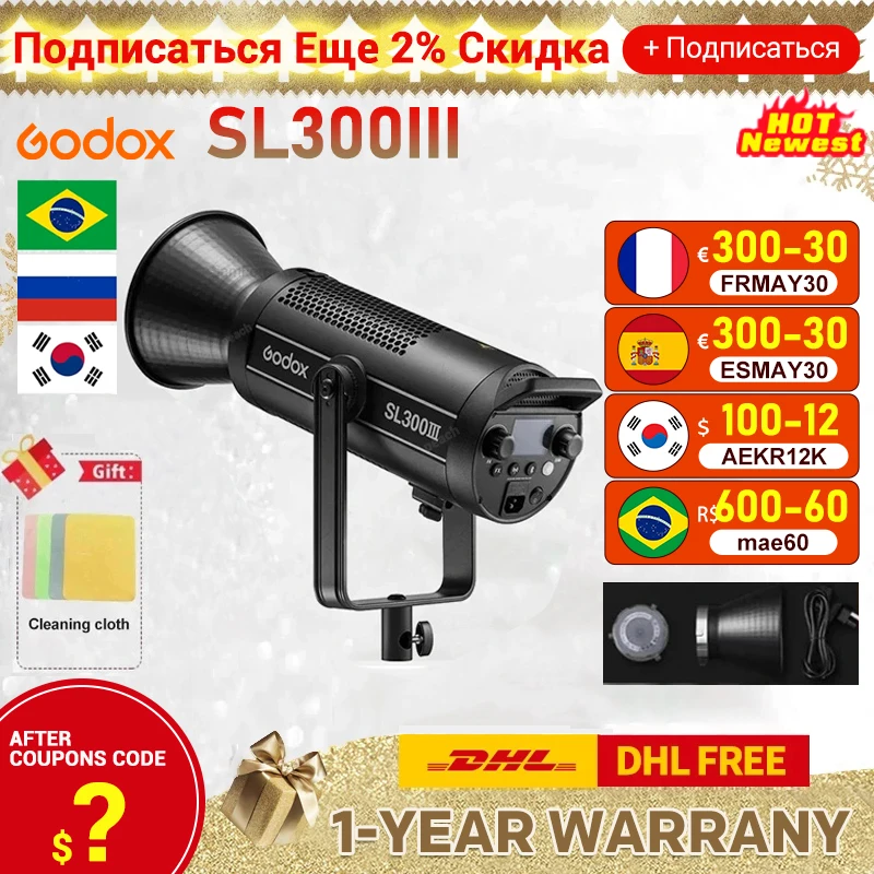Godox SL300IIIBi SL300IIBI SL300III SL300II 320W 5600K Daylight, ไฟ LED ...