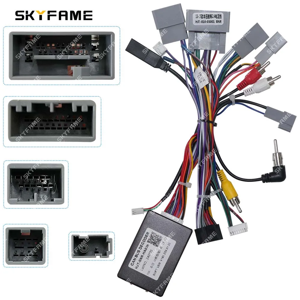 SKYFAME-Car-16Pin-Android-Radio-Wiring-Harness-Adapter-Canbus-Box ...
