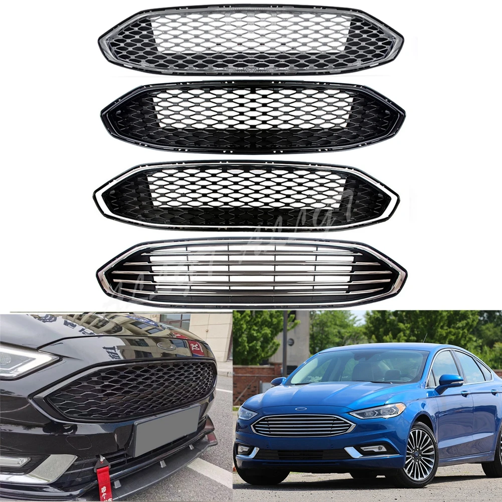 Car Front Center Grille Front Bumper Grill Upper Grille Fit For Ford ...