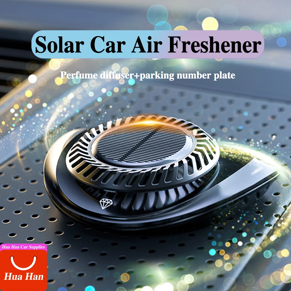 Solar-Car-Air-Freshener-Rotate-Decoration-Interior-Accessories-Auto ...