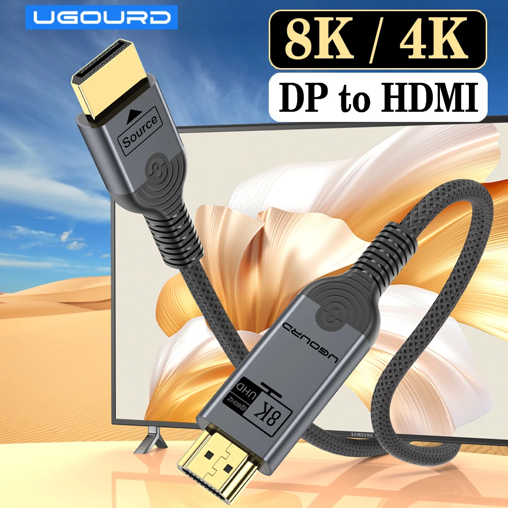 8K60HZ-DP-to-HDMI-compatible-Cable-8K60Hz-DisplayPort-to-HDMI-2-1-4K ...