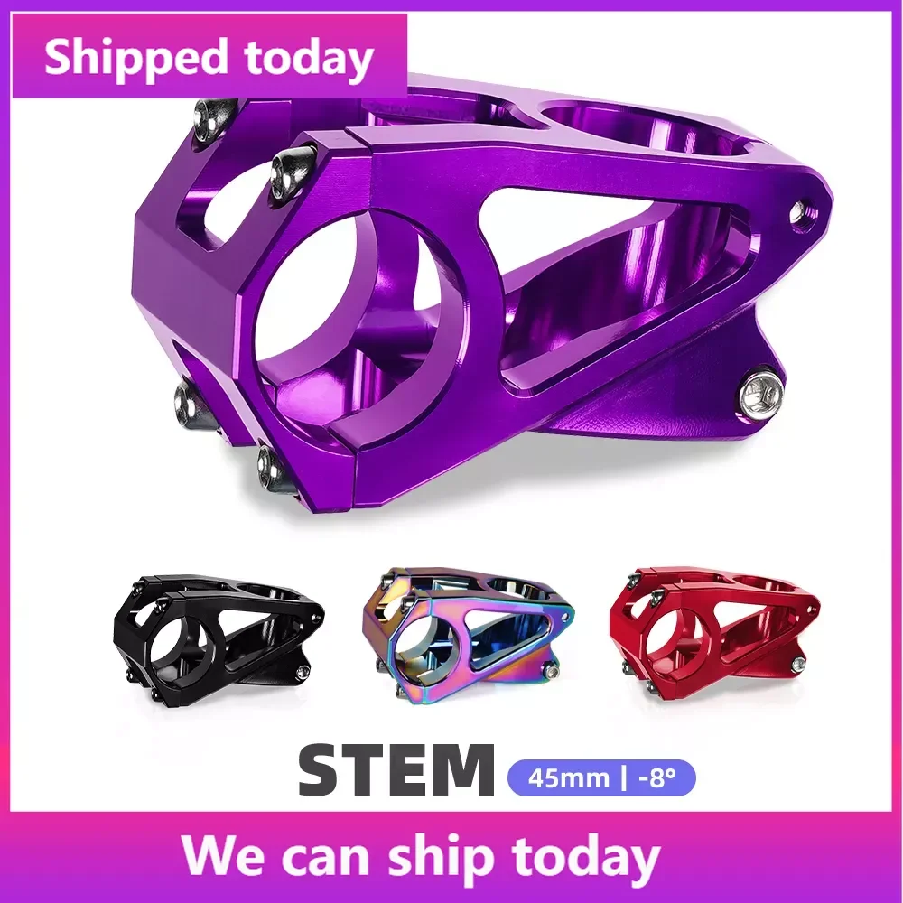 MTB-Stem-31-8x45mm-8-High-strength-Short-Handlebar-Stem-Aluminum-Alloy ...