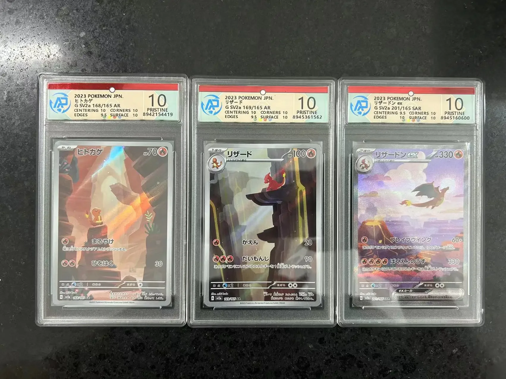 PTCG RPA Rating Card Japanese Version Pikachu Charizard Charmander Sheen Charmeleon RPA Rating ...