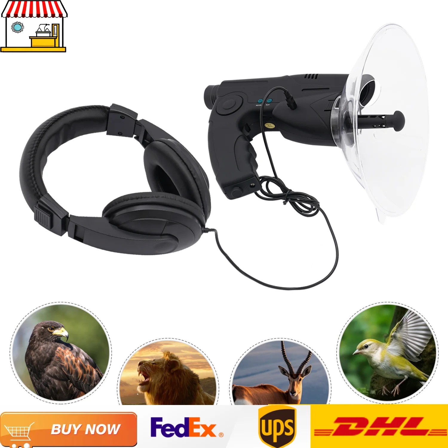 Outdoor Bird Monocular| Microphone Bird Listening Device| 8X 21 ...
