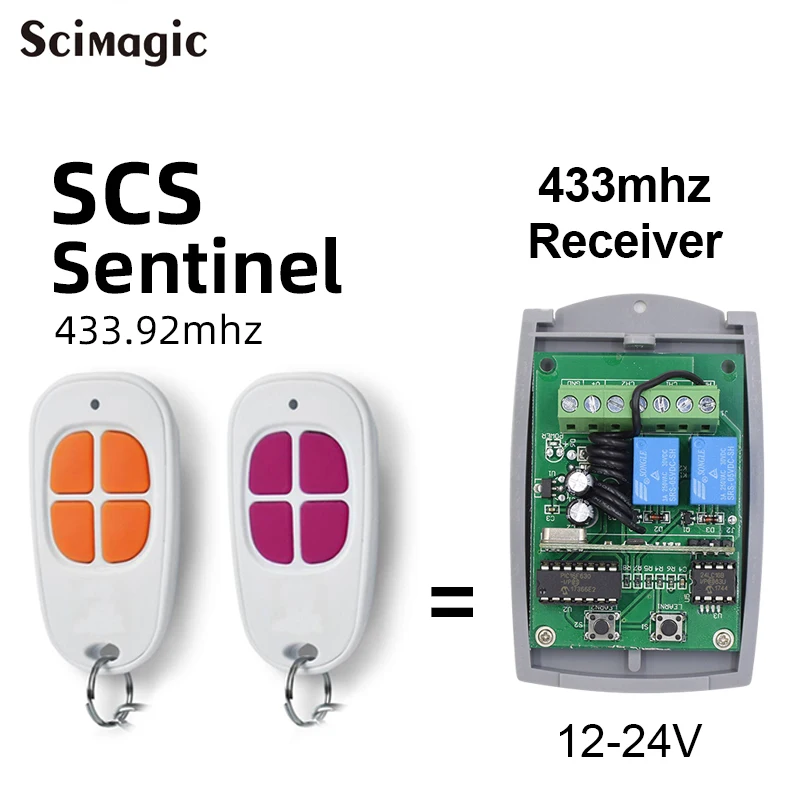 SCS-SENTINEL-Control-Gate-ricevitore-per-porta-del-Garage-12V-24V-2CH ...
