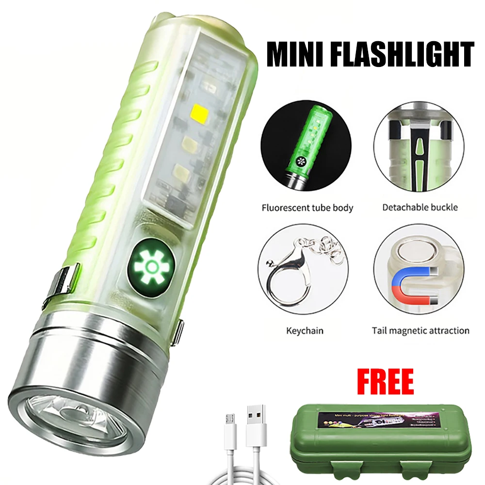 Mini-LED-Flashlight-Multifunction-Super-Bright-Small-Torch-With-Strong ...