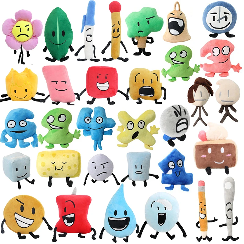 Anime-Battle-for-Dream-Island-Plush-Toys-BFDI-Plushie-Dolls-Leaf-Fire ...