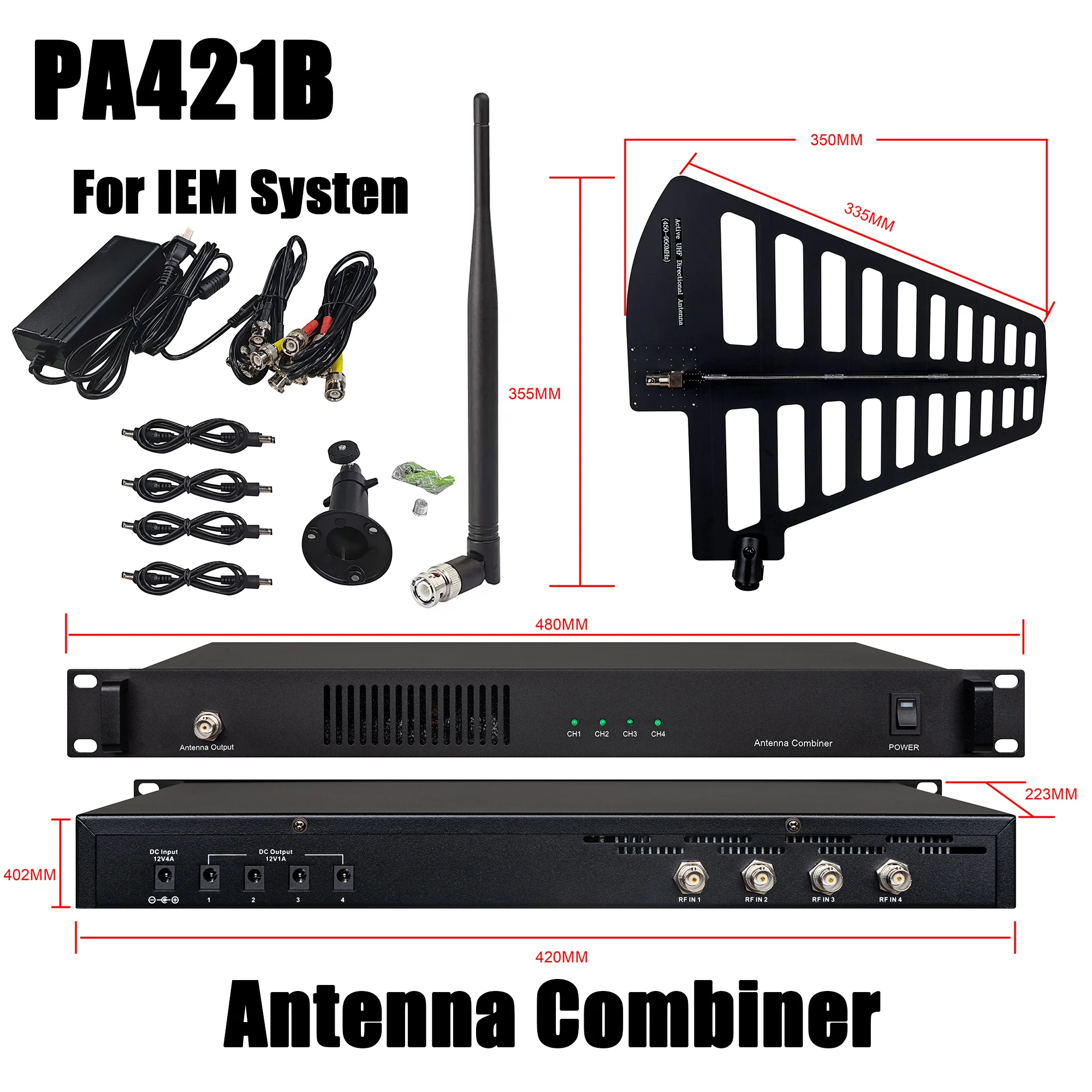 PA421B-Antenna-Combiner-Four-To-One-Antena-Distribution-System-For-In ...