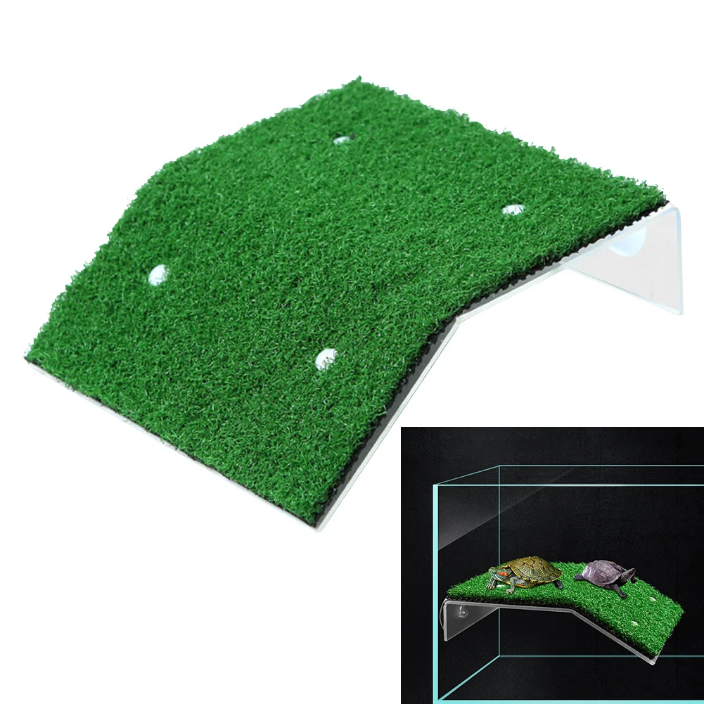 Reptile Lawn Slope Turtle Basking Platform | Grass Platform Turtles ...