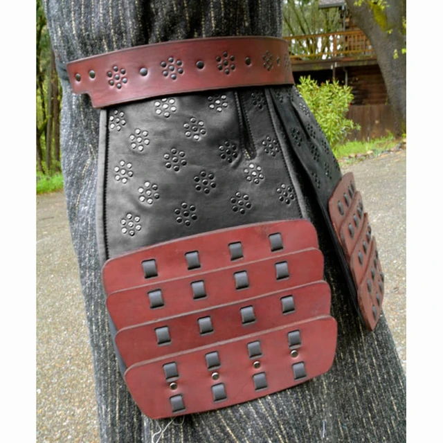 Samurai Leather Greaves