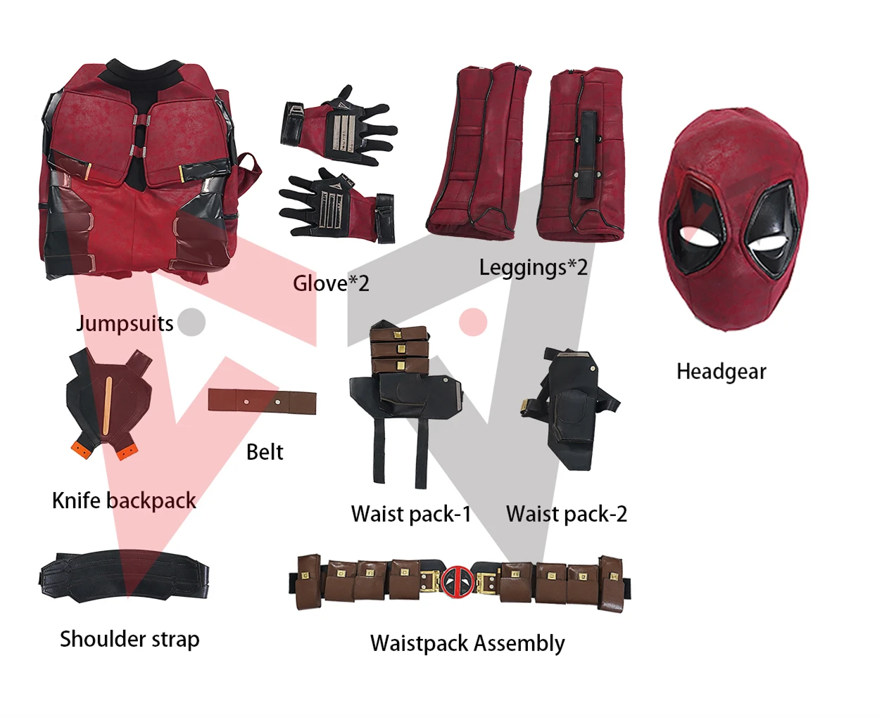 Nuevo disfraz de Deadpooling 3, disfraz de Wade Winston Wilson, mono ...