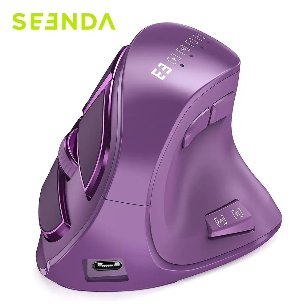 Seenda-Mouse-Vertical-Sem-Fio-Mouse-ptico-Ergon-mico-Recarreg-vel ...
