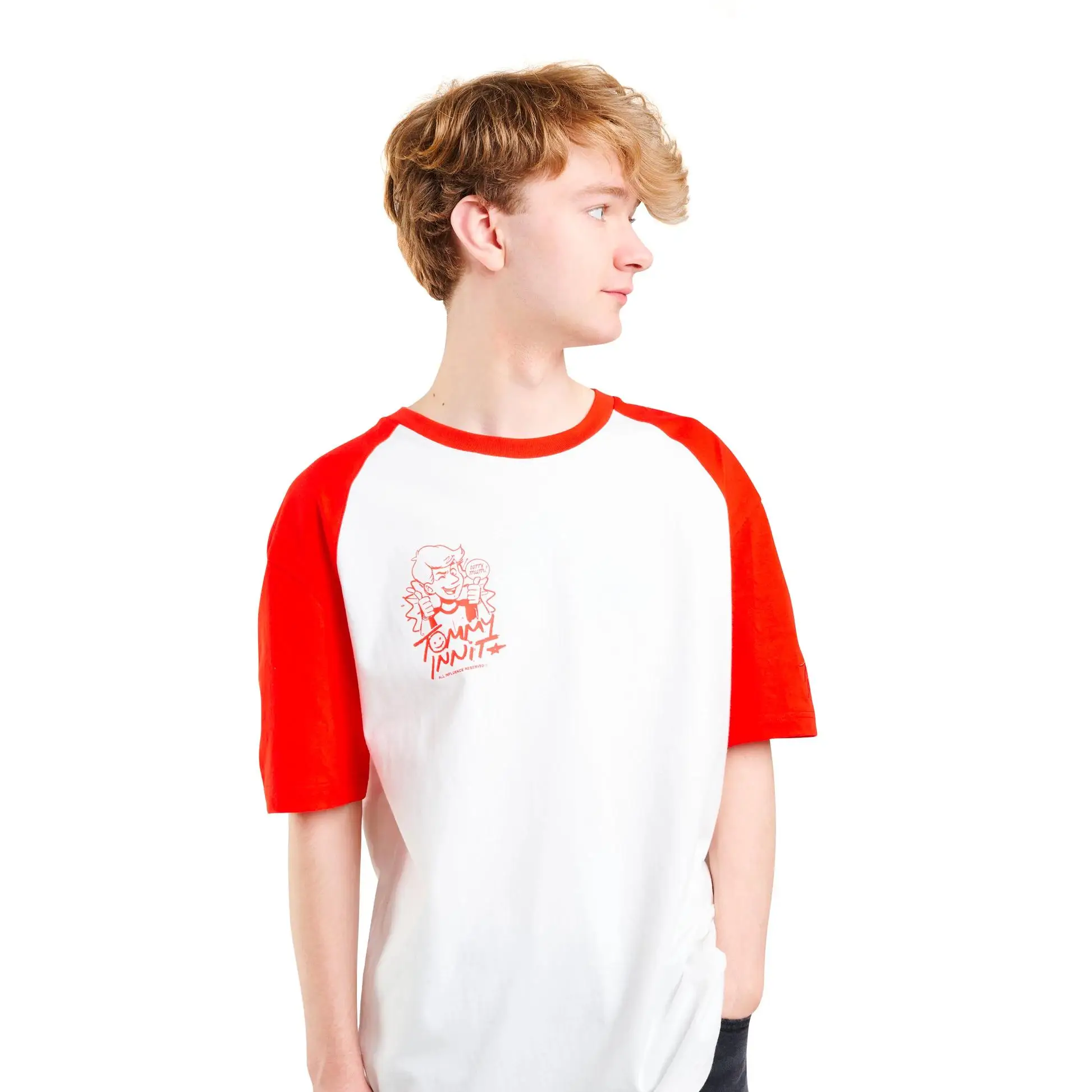 tommyinnit-T-shirt-3D-raglan-red-color-Fashion-O-neck-Women-Men-Short ...