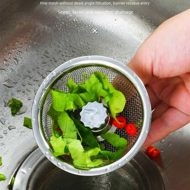 Stainless Steel Kitchen Sink Filter Net For Vegetable Washing ...