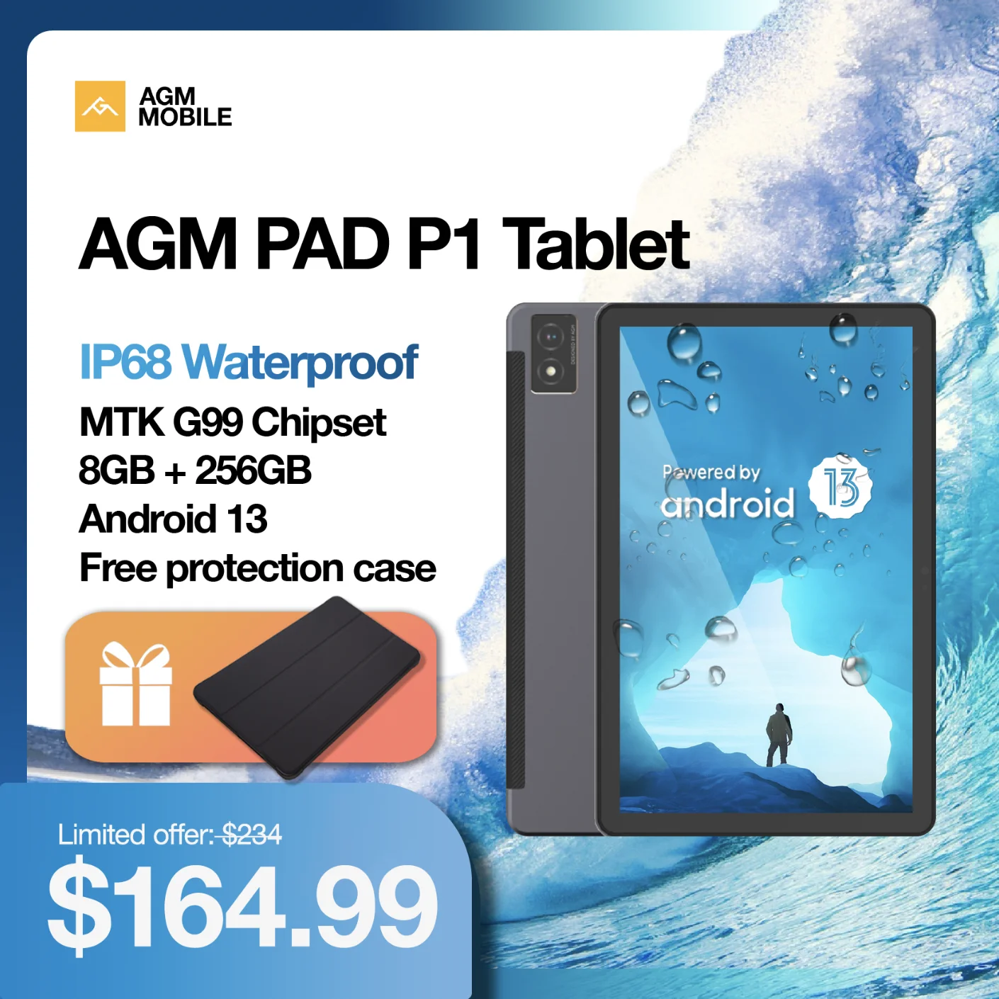 [World Premiere] Tablet AGM PAD P1 8GB+256GB FHD+ Display 7000 MAh ...