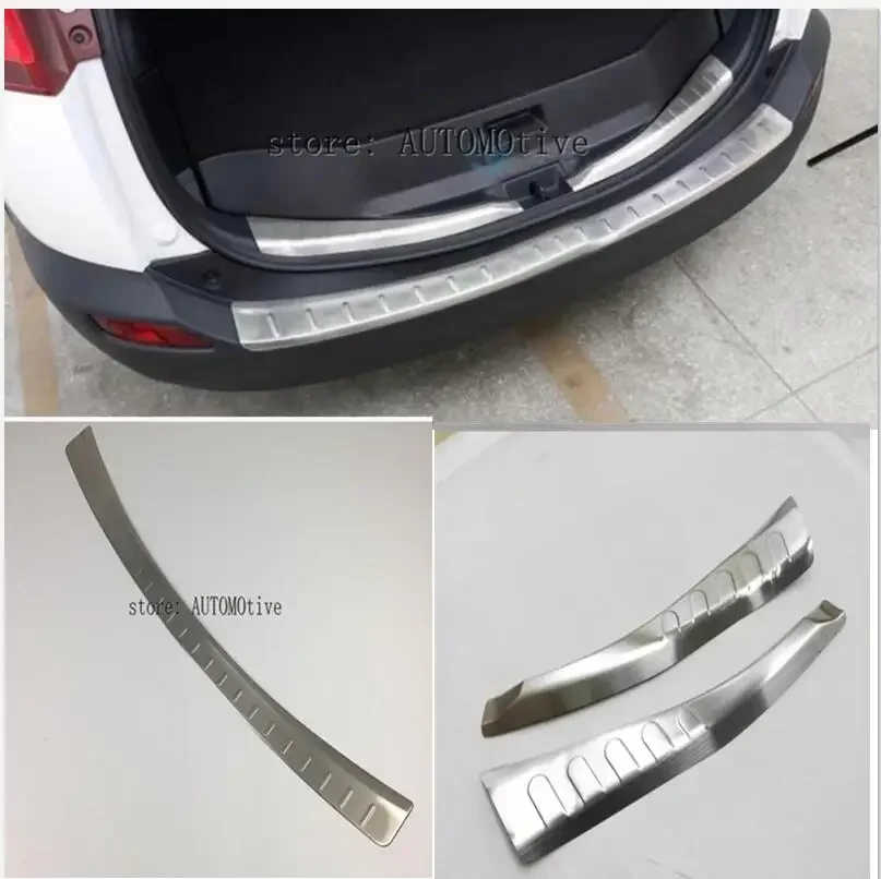 Stainless-steel-Inner-Rear-Bumper-Protector-Sill-Trunk-Tread-Plate-Trim ...