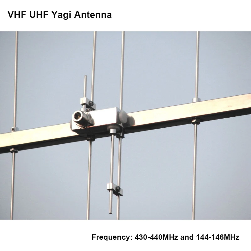 430-440mhz 144-146mhz Vhf Uhf Yagi Antenna Featuring Portable Design Easy Installation And ...