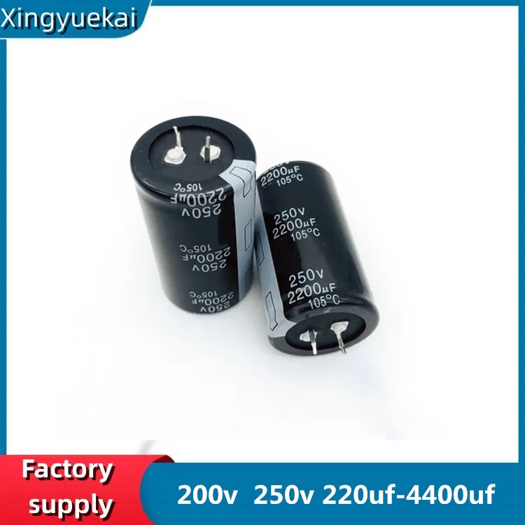 200V 250V Aluminum Electrolytic Capacitor 220UF 330uf 470uf 560uf 680uf 820uf 1000uf 1500uf ...
