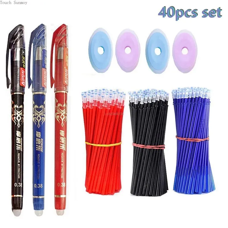 38-2pc-set-Erasable-Gel-Pen-Refills-Rod-0-5mm-Writing-Tools-Washable ...