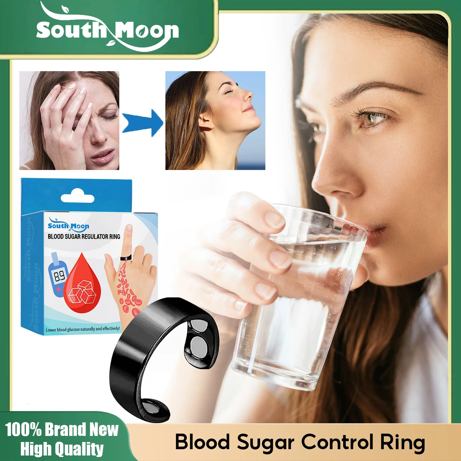 Blood-Sugar-Control-Ring-Relieve-Diabetes-Anti-Hypertension-Stabilize ...