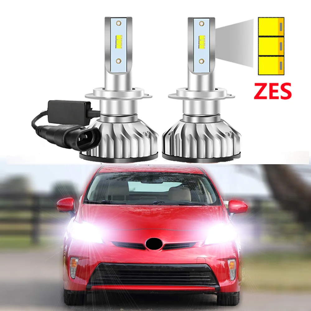 2Pcs-For-Toyota-Prius-2010-2011-2012-2013-2014-2015-Led-Headlight-Bulbs ...