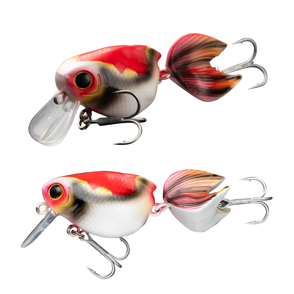 Freshwater-Bass-Crank-bait-Goldfish-55mm-7-5g-Floating-Fishing-Lure ...