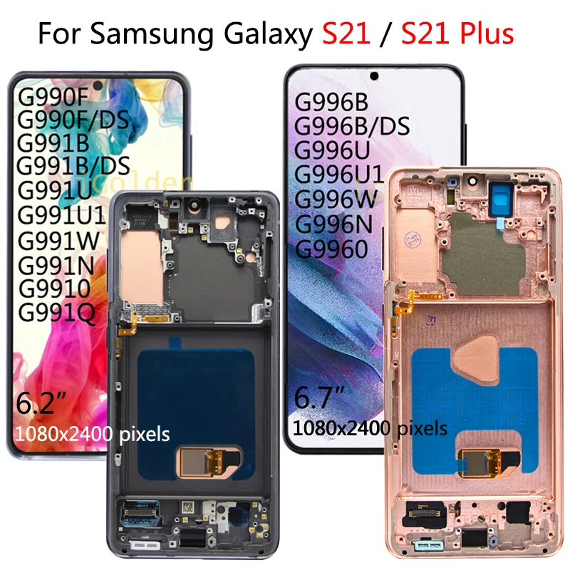OLED For Samsung Galaxy S21 Lcd G991 G990F/DS Display Touch Screen ...