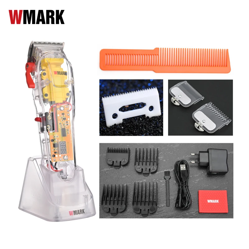 WMARK-NG-108-NG-118-Transparent-Style-Rechargeable-Hair-clipper ...