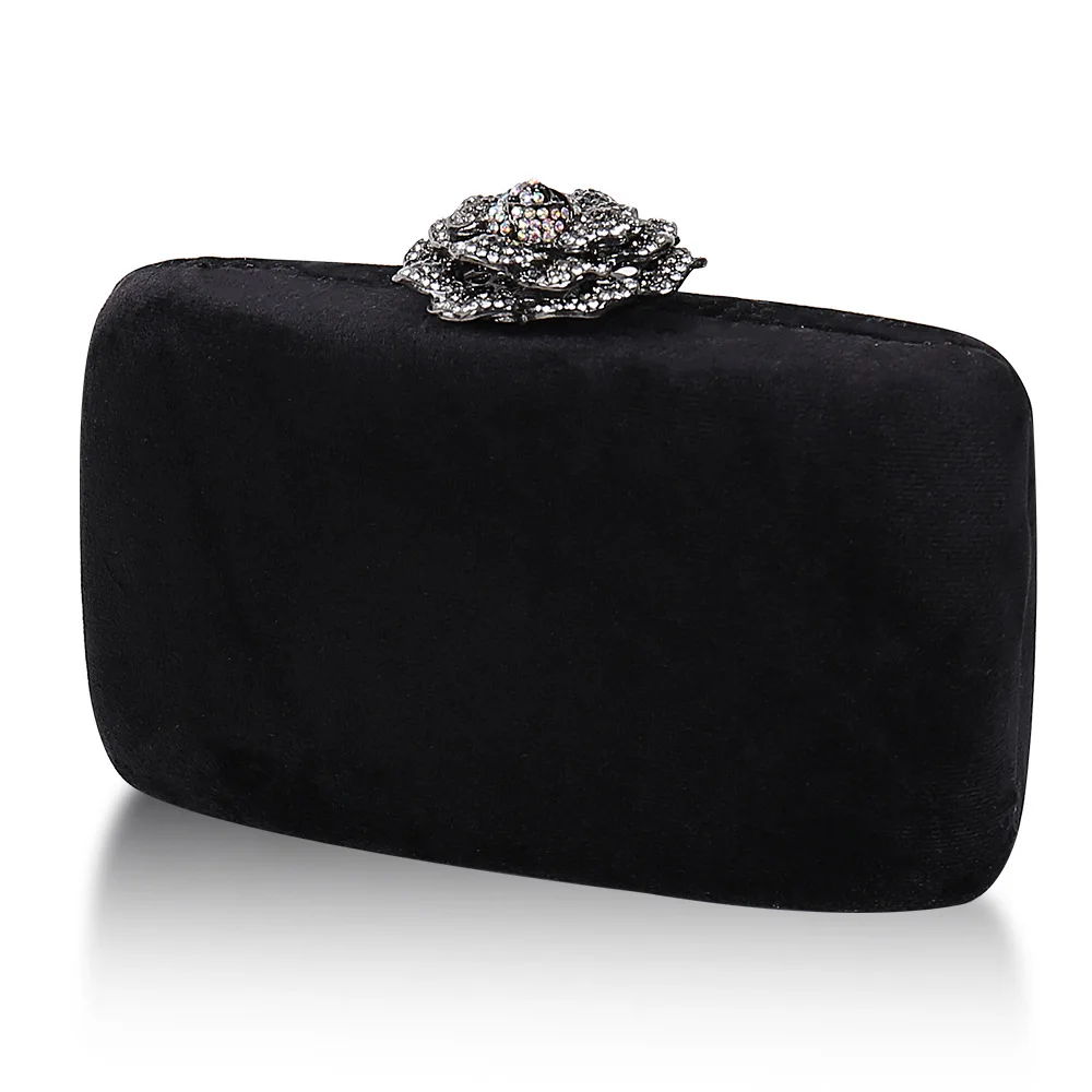 Velvet-Clutch-Bags-Diamond-Flower-Elegant-Women-Evening-Bag-Luxury ...