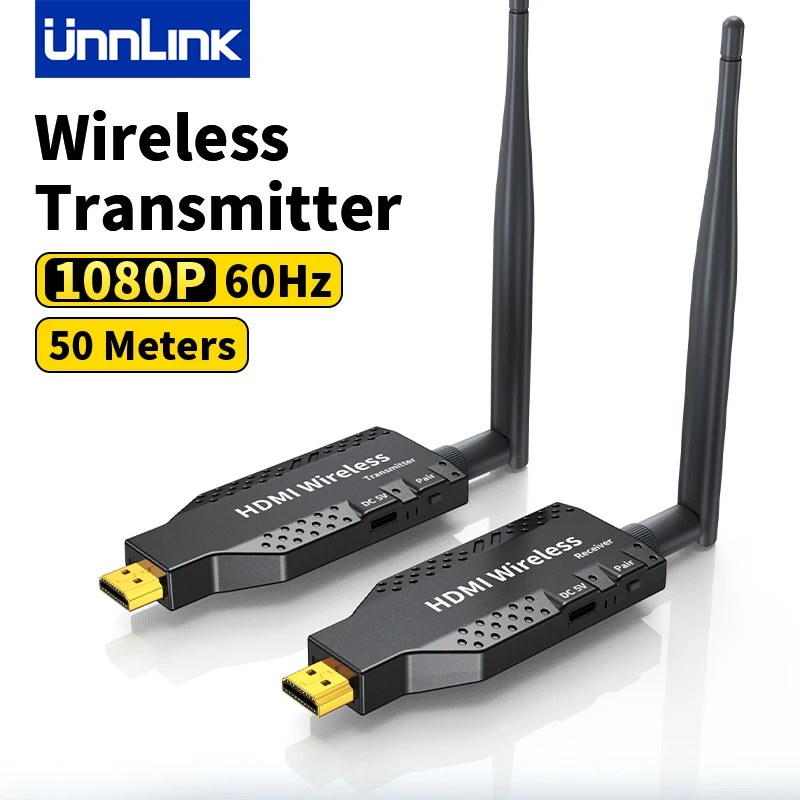 Unnlink-50M-HDMI-Wireless-Transmitter-Receiver-Video-Extender-Camera ...