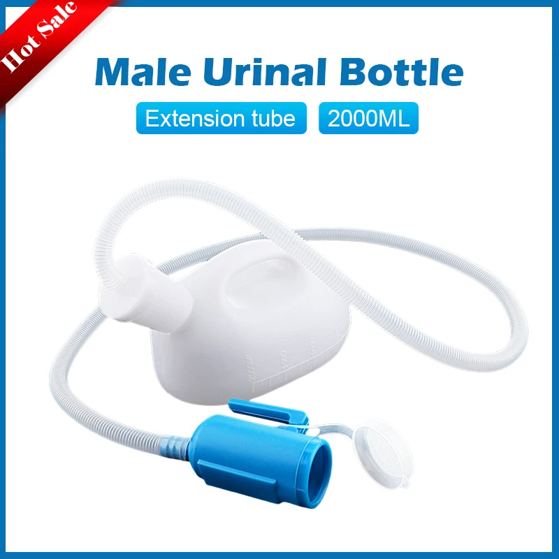 2000ml-Plastic-Male-Bed-Potty-Pee-Bottle-Pee-Collector-With-160cm-Tube ...