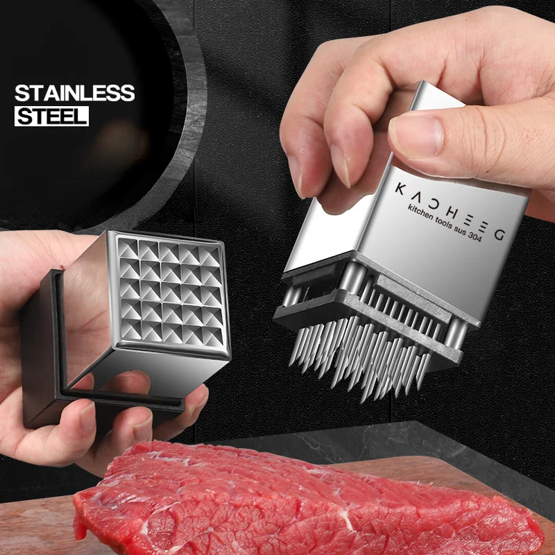Stainless Steel Steak Tenderizer Needle Household Kitchen Tool Double ...