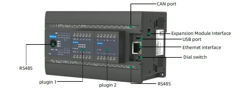 PLC-8 DI/8DO, промышленный программируемый логический контроллер ...
