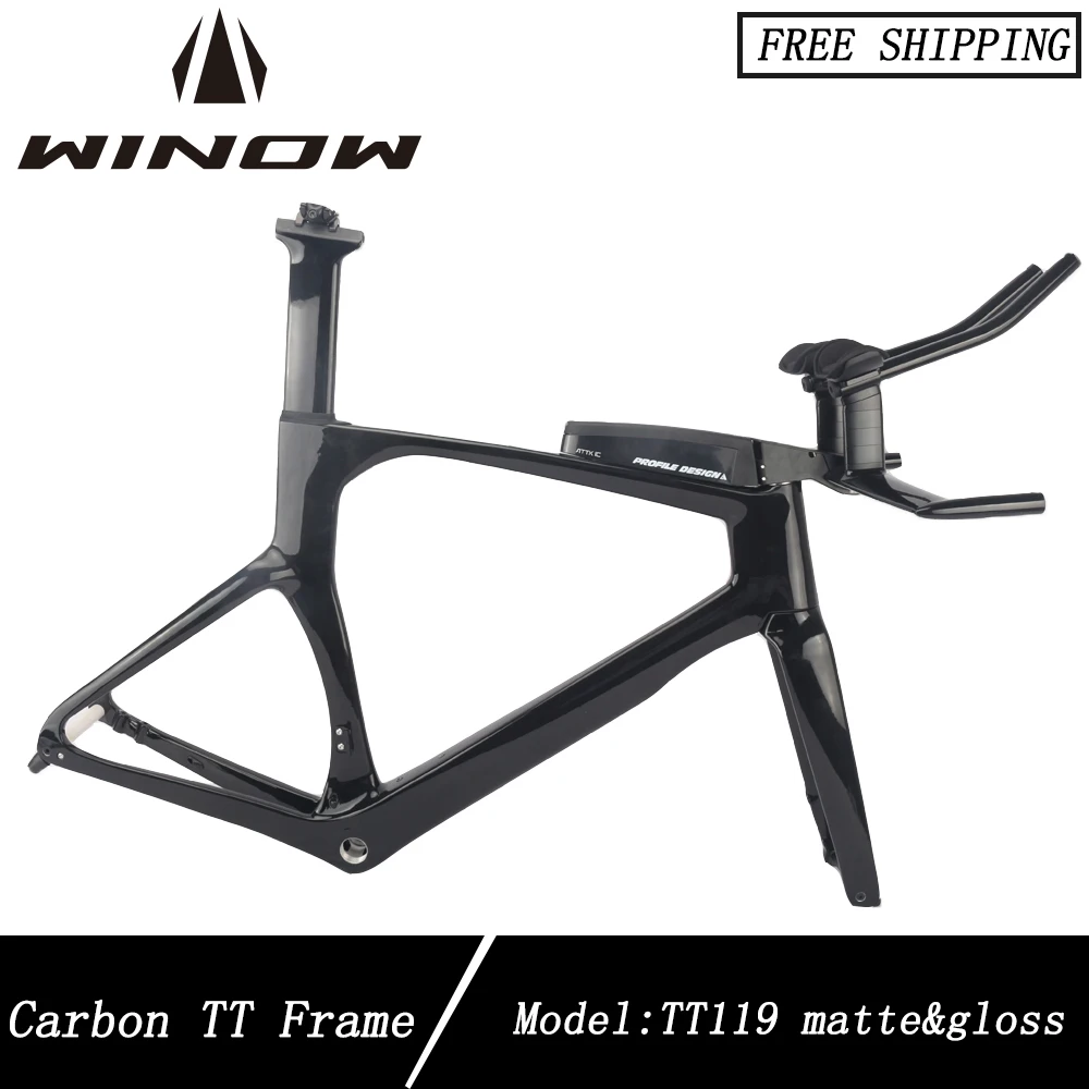 Winow-Carbon-Road-Bike-TT-Frame-Time-Trial-Racing-Bike-Frameset-Newest ...