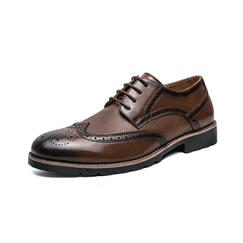Handmade-Oxford-Shoes-for-Men-Wingtip-Leather-Brogue-Men-s-Dress-Shoes ...