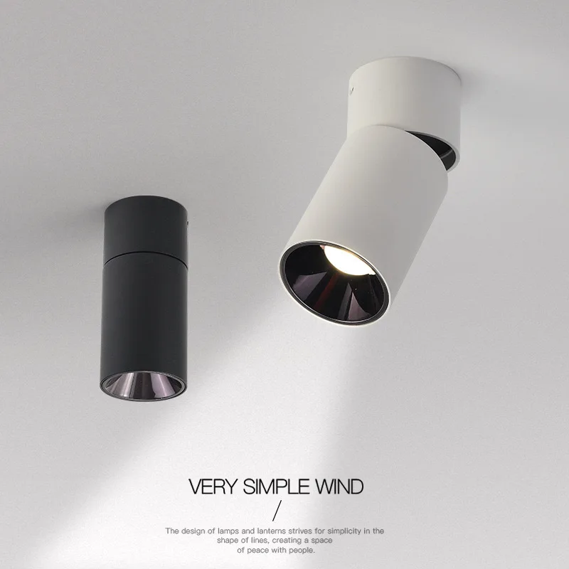 Dimmable-Surface-Mounted-Led-Ceiling-Lamp-110V-220V-360-Rotatable ...