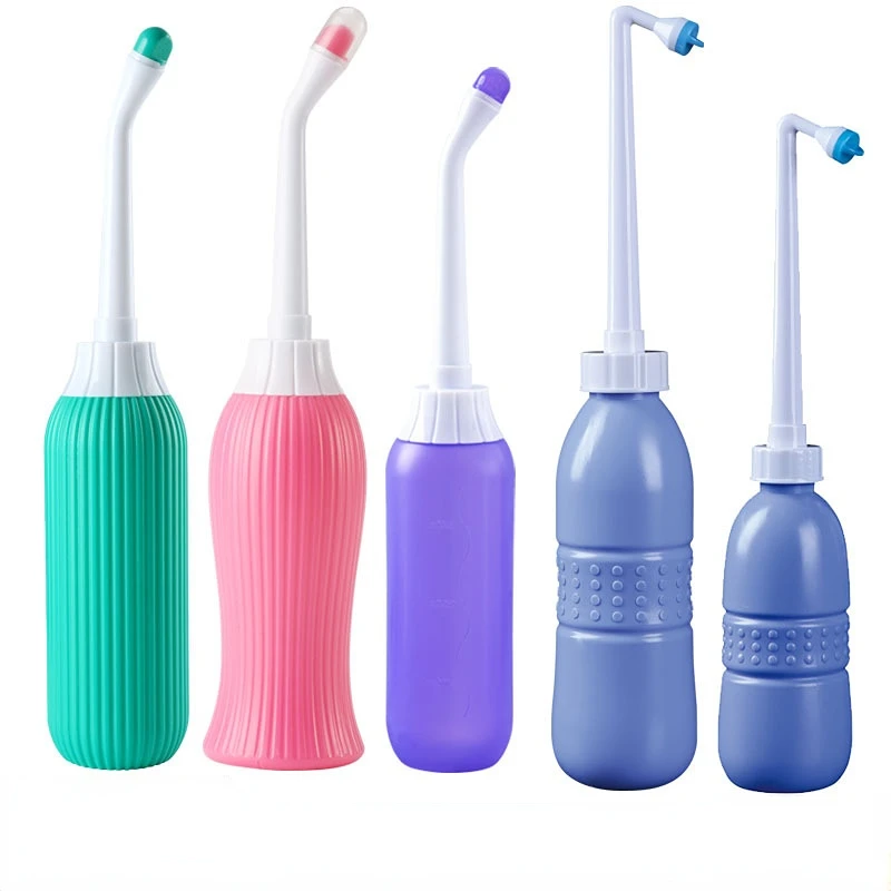 400-650ML Portable Travel Hand Held Bidet Sprayer Personal Cleaner Hygiene Bottle Spray Washing ...