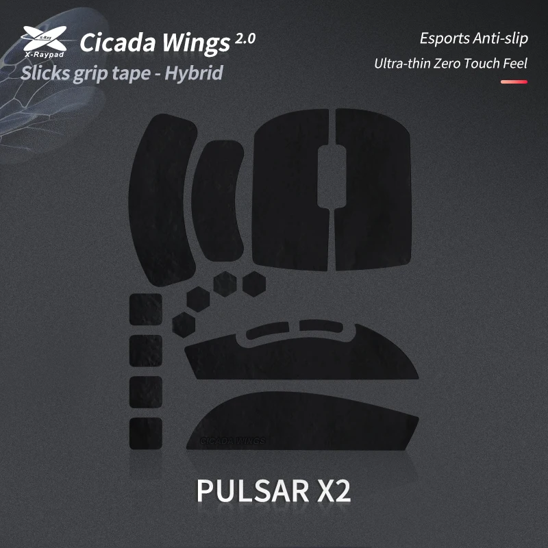 Xraypad-Cicada-Wings-V2-Slicks-Grip-para-Pulsar-X2-x-raypad-cintas-de ...