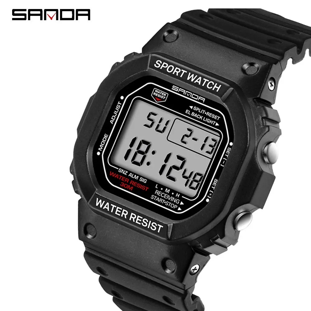 Sanda-Sports-Watch-Men-And-Women-Couple-Waterproof-Military-Vibration ...